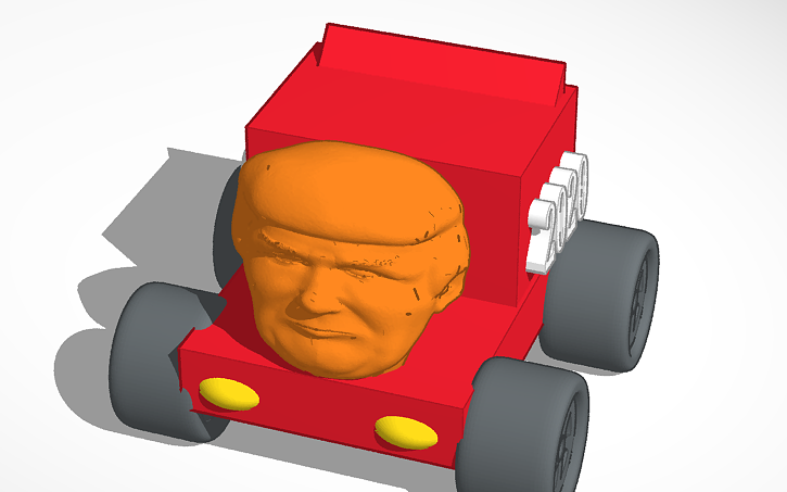 3D design Trump - Tinkercad