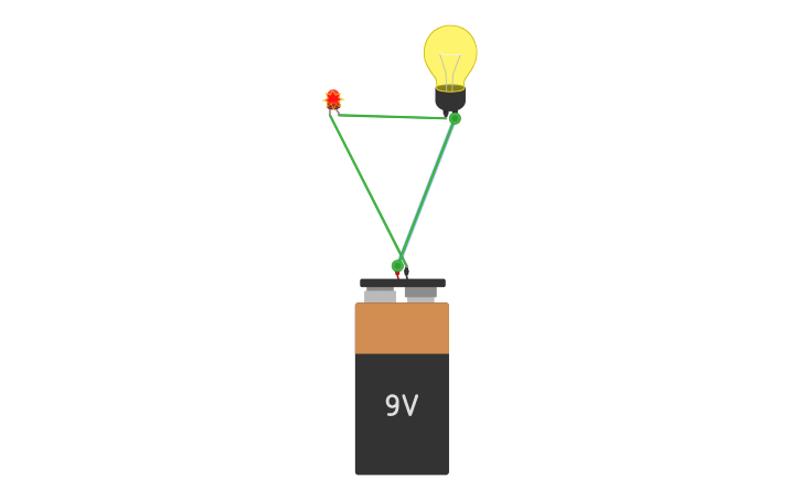 Circuit design simple 9v | Tinkercad