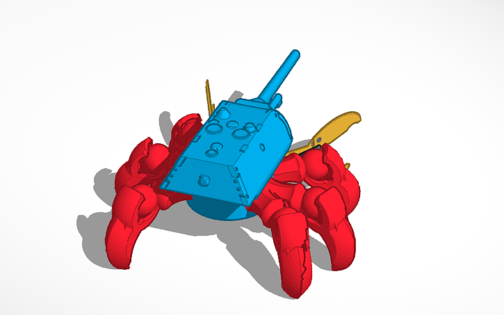 3D design Battle Crab | Tinkercad