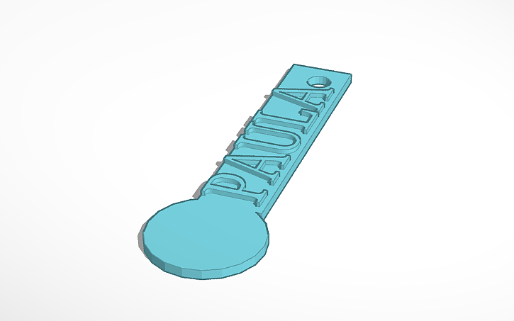 3D design llave de Paula | Tinkercad