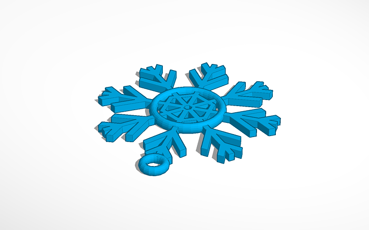 3D design Snowflake Ornament - Tinkercad