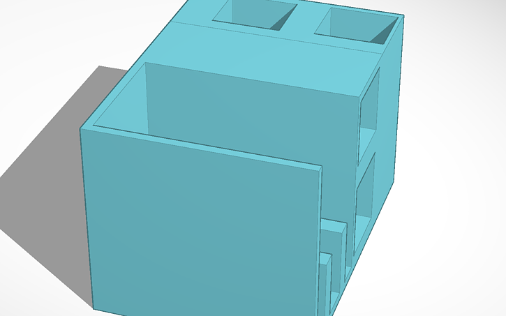 3D design Desktop organizer - Tinkercad