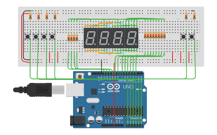 Circuit design First Pattern - Tinkercad