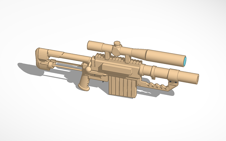3D design special forces sniper rifle | Tinkercad