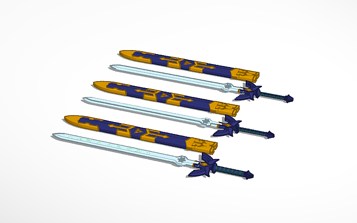 3D design Restored Master Sword - Tinkercad