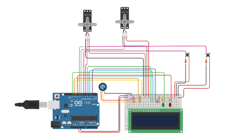 Circuit design Prova 2 | Tinkercad