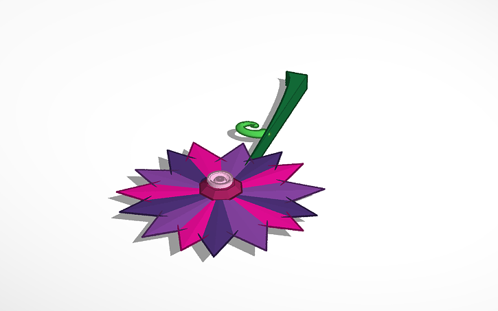 3D design flower - Tinkercad