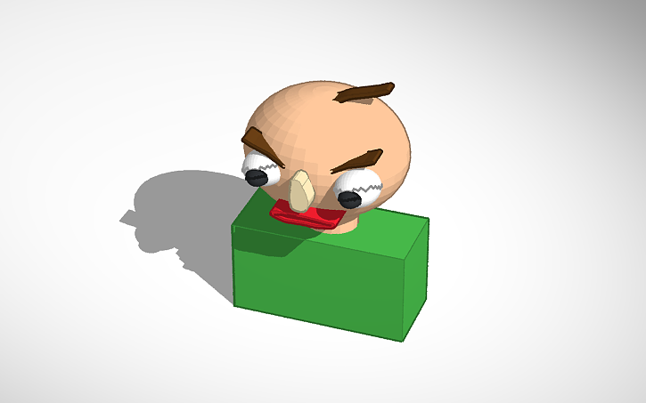 3D design baldi | Tinkercad