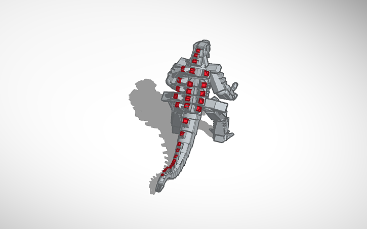 3D design MechaGodzilla - Tinkercad