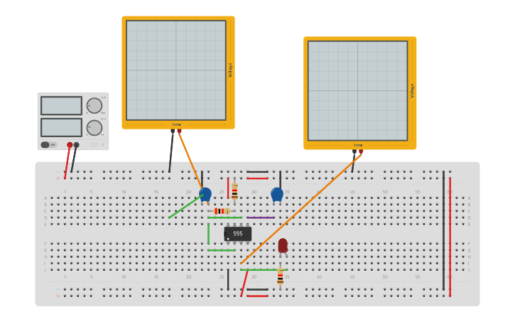 Circuit design 555-Astável - Tinkercad