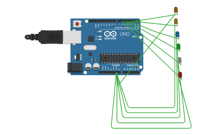 Circuit design BLINKING LED - Tinkercad