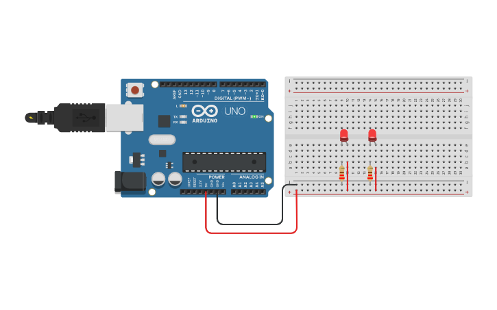 Circuit Design Parallel Connection Tinkercad