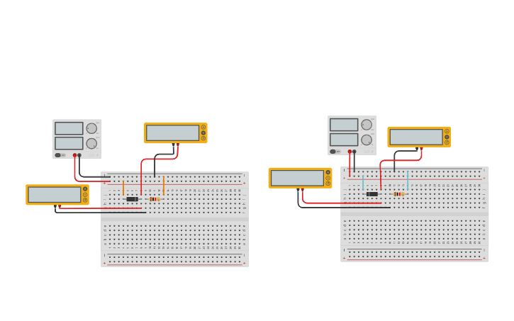 Circuit design Simulasi 2 Static Diode (DIODA) - Tinkercad