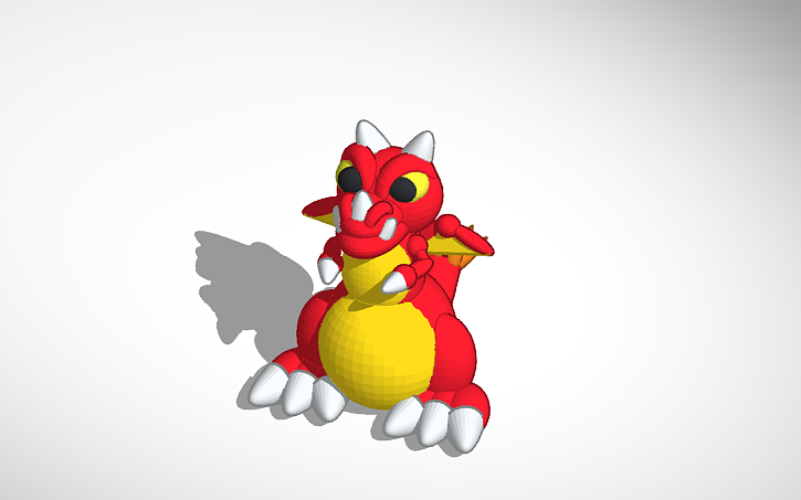 3D design dragon - Tinkercad