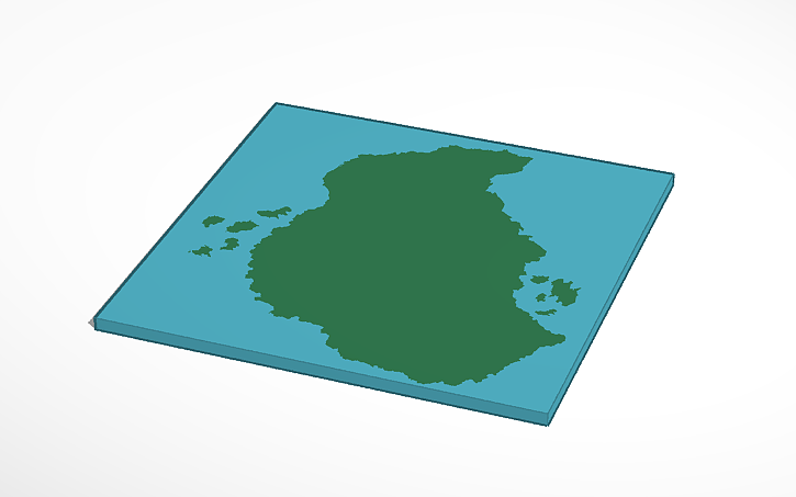 3D design Map of New California (Fictional homeland of the USDR ...