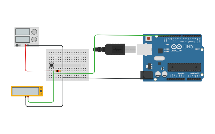 Circuit design Pull_Down_Arduino | Tinkercad