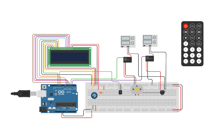 Circuit design Iot Mini Project - Tinkercad