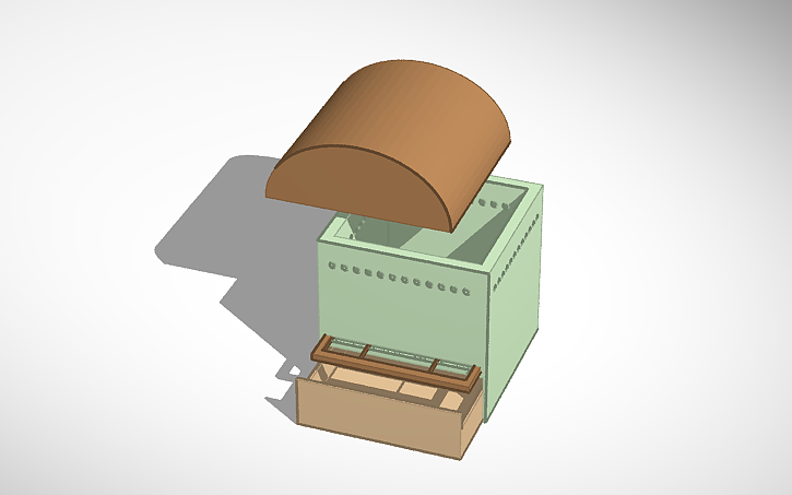 3D design mini compost - Tinkercad