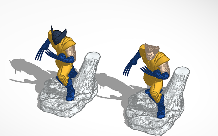 3D design Wolverine - Tinkercad