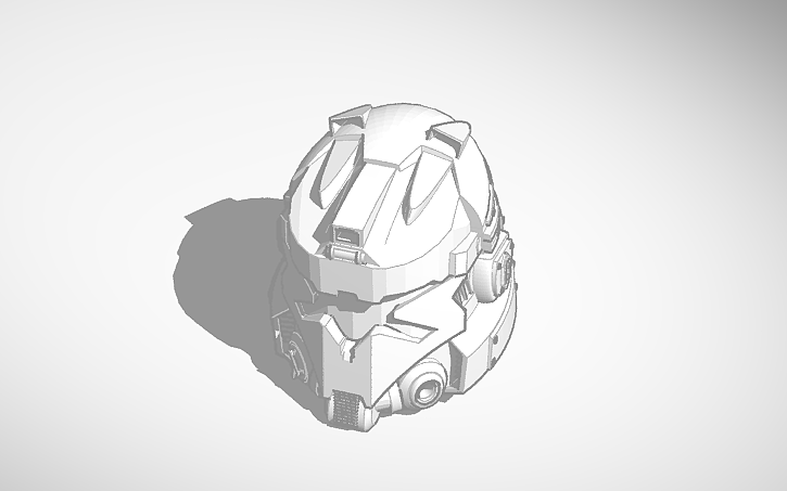 3D design Titanfall Helmet Finished - Tinkercad