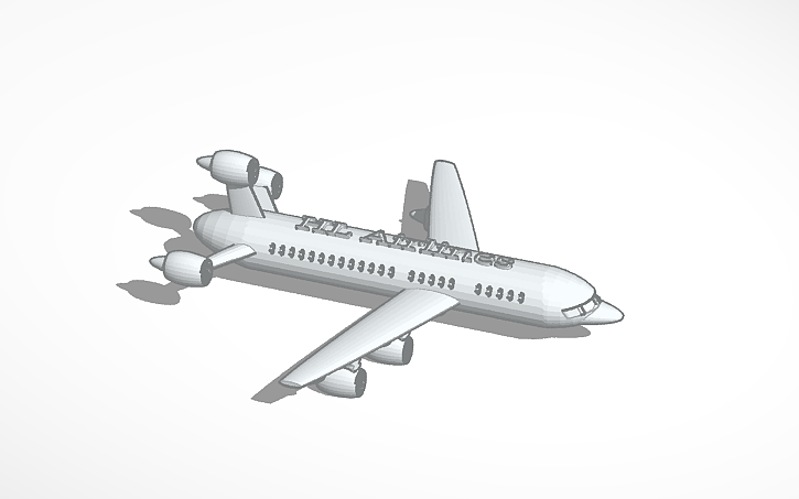 3D design 7 engine airplane | Tinkercad