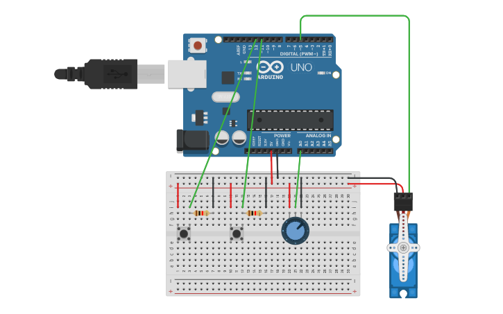 Circuit design Micro Servo - Tinkercad Circuit design Micro Servo - Tinkercad