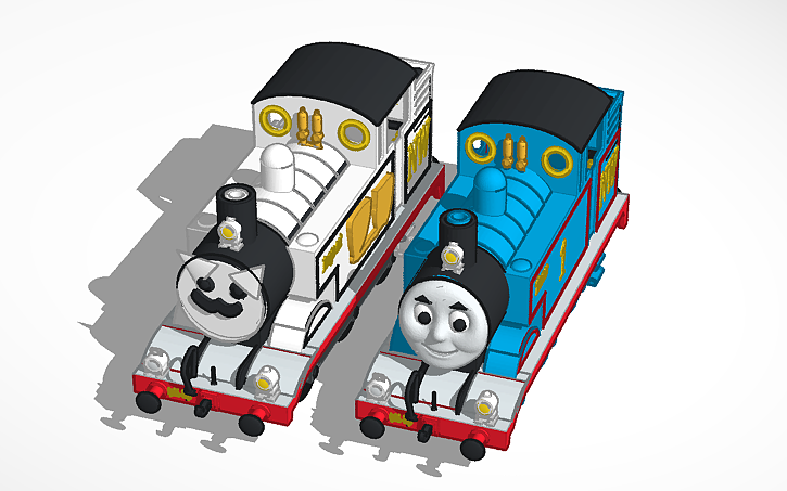3D design Copy of Bongo cat meets Thomas the tank engine - Tinkercad