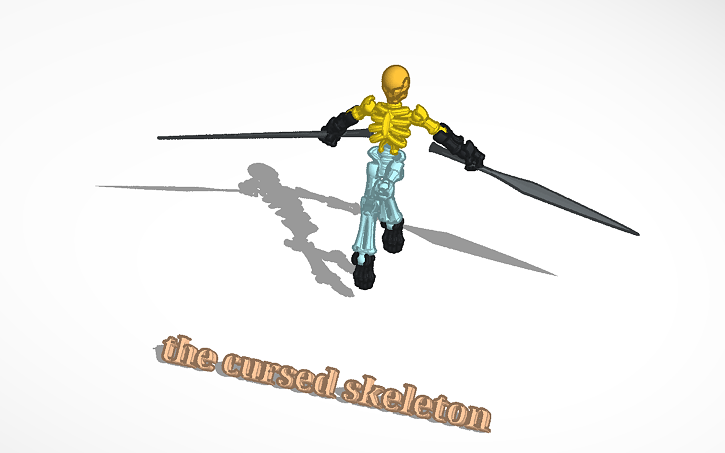 3D design the cursed skeleton | Tinkercad