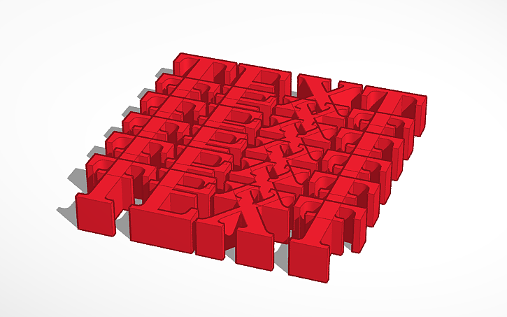 3D design text text text text - Tinkercad