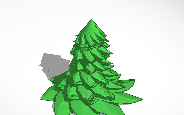 3D design Christmas tree - Tinkercad