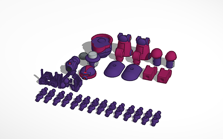 3D design SWATBOT (underground design 1) (redesign version) - Tinkercad