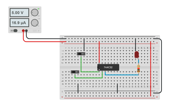 Circuit Design Or Gate Implementation Tinkercad