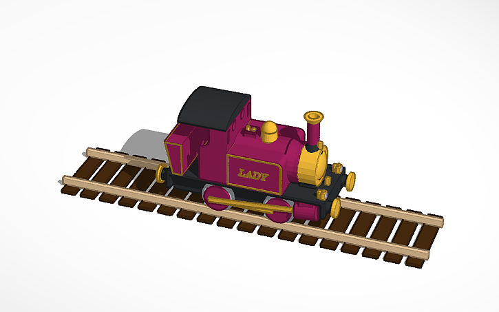 3d Design Lady The Magical Engine Gwr 101 Class Tinkercad