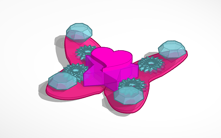 3D design butterfly - Tinkercad