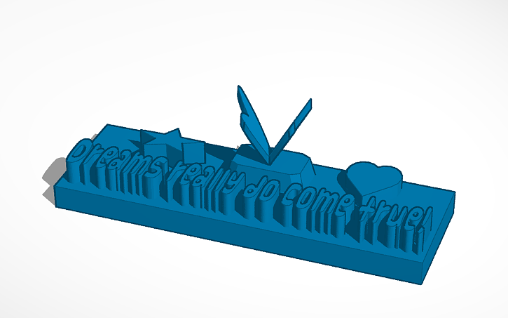 3D design Tracy logo | Tinkercad