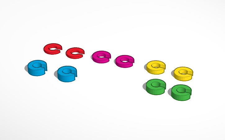 3D design Clips - Tinkercad