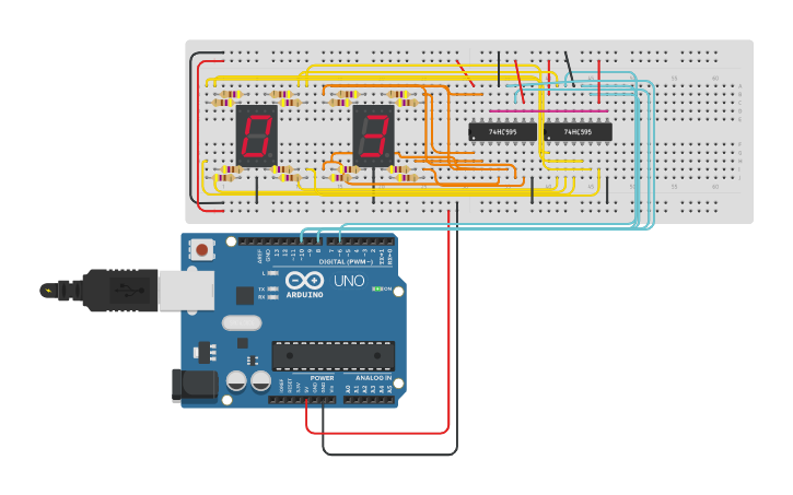 Circuit design timer - Tinkercad