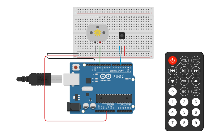 Circuit design Program 9: Infrared Sensor (IR sensor) - Tinkercad