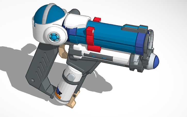 3D design Copy of Overwatch Mei's Freeze Gun - Tinkercad