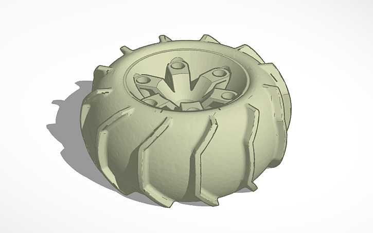 3D design Rc car wheels - Tinkercad