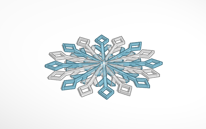 3D design Snowflake - Tinkercad