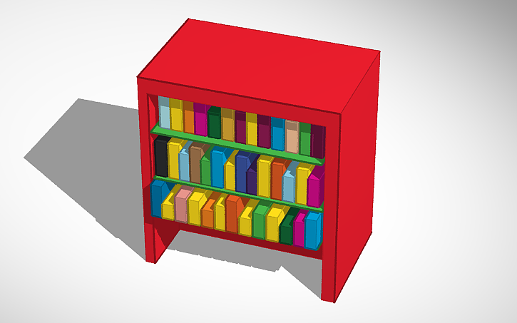 3D design Book Shelf - Tinkercad