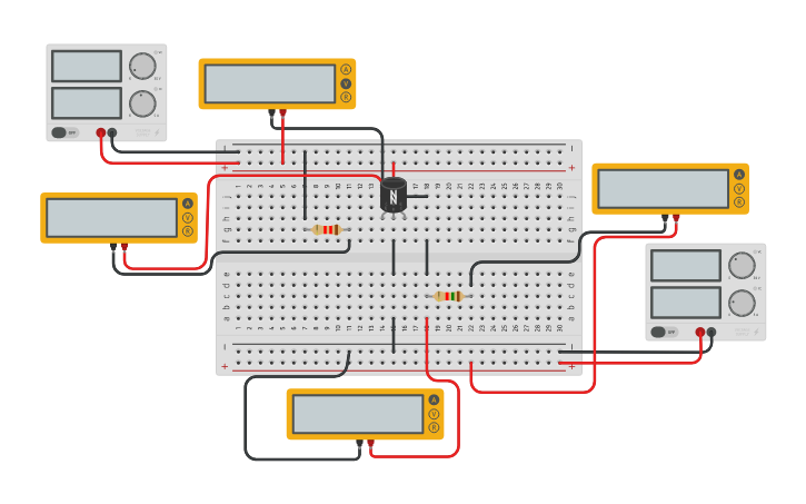 Circuit design COMMON BASE AMPLIFIER - Tinkercad