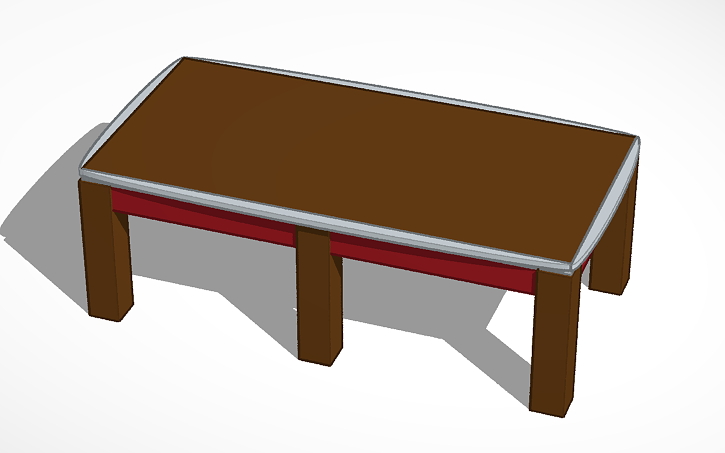 3D design Dining / Pool Table design - Tinkercad