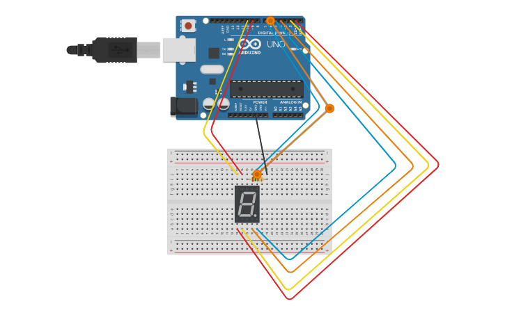 Circuit design digitalWrite - Tinkercad