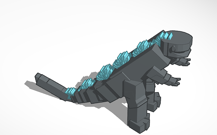 3D design Godzilla - Tinkercad