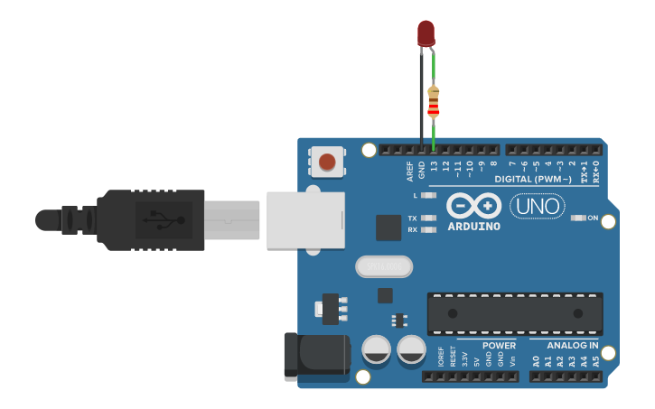 Circuit Design Basic Arduino Blinking Led Tinkercad