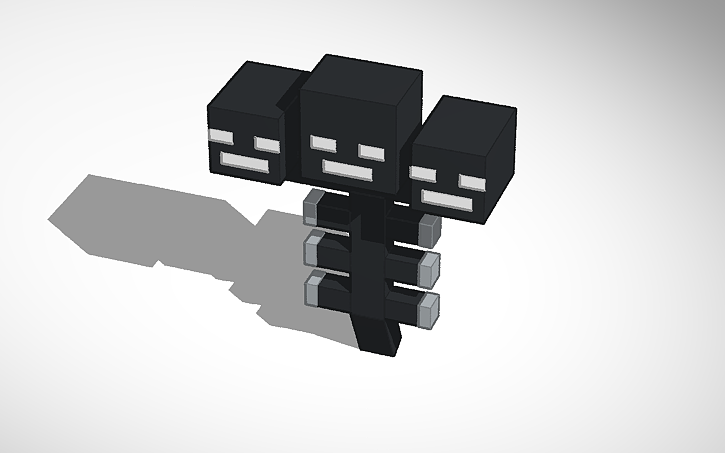 3D design Minecraft Wither | Tinkercad
