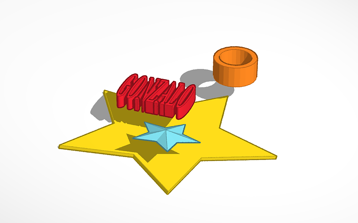 3D design key chain - Tinkercad