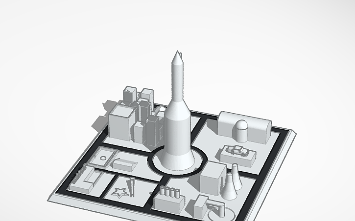 3D design Model City - Tinkercad